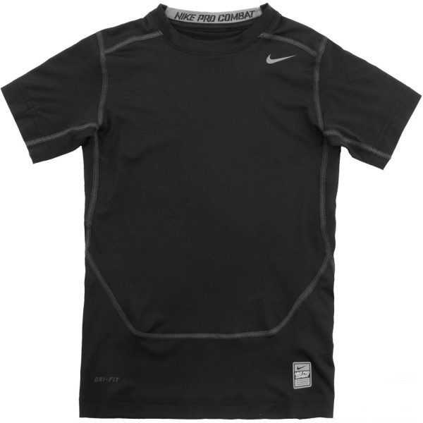 NIKE PRO COMBAT CORE COMPRESSION BLACK COOL GREY BASE LAYER - Sports N ...